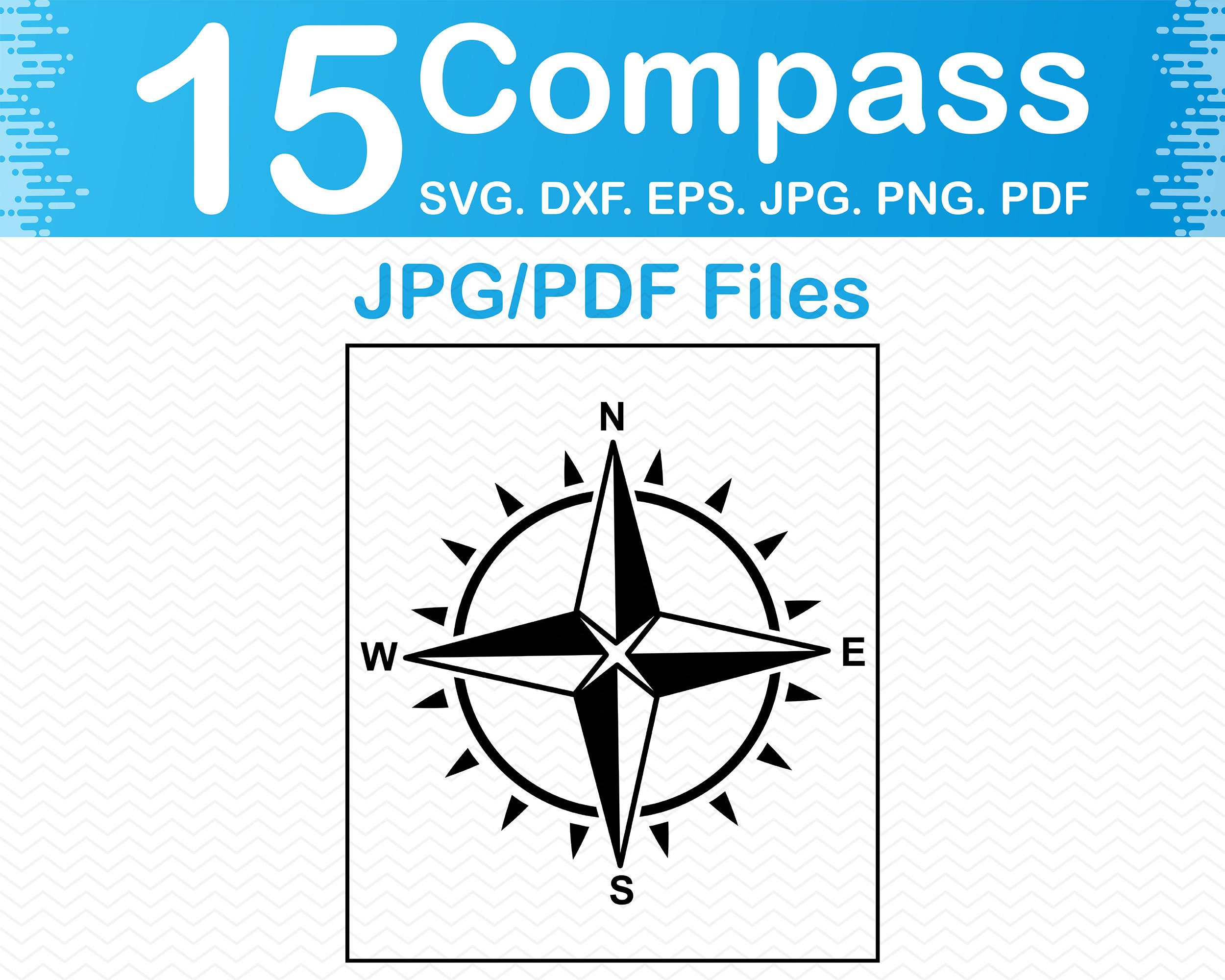 Compass Svg Files Nautical Svg Svg Cut Files Compass Svg | Etsy