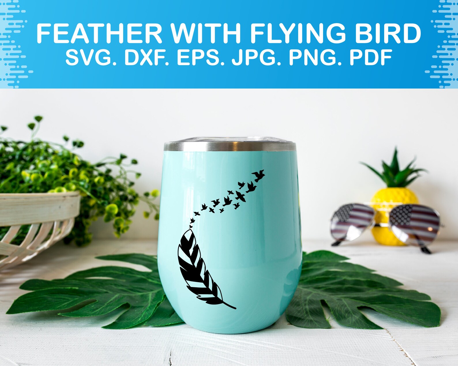 Feather Svg Birds Svg in Loving Memory Svg in Memory SVG | Etsy