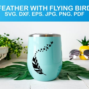 Feather Svg Birds Svg, in Loving Memory Svg, in Memory SVG, Memorial ...