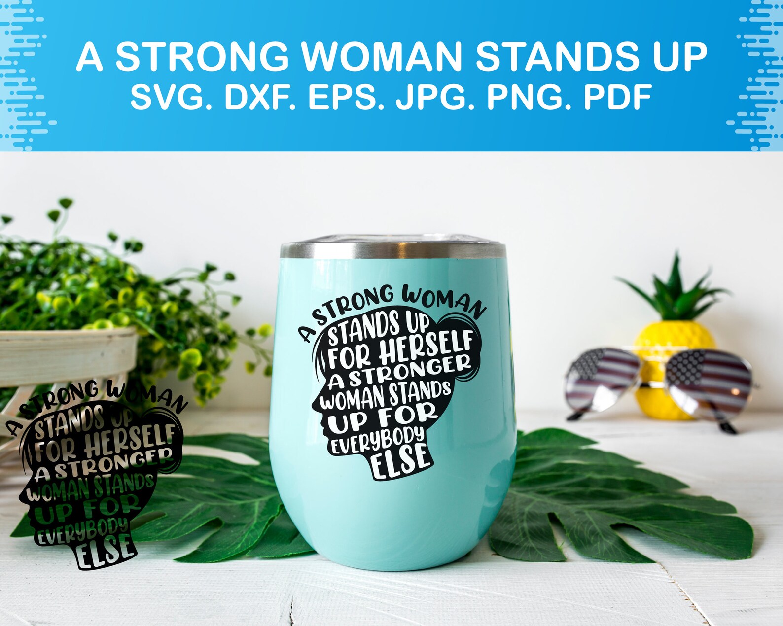 A Strong Woman Stands up for Herself Svg Strong Woman Svg - Etsy
