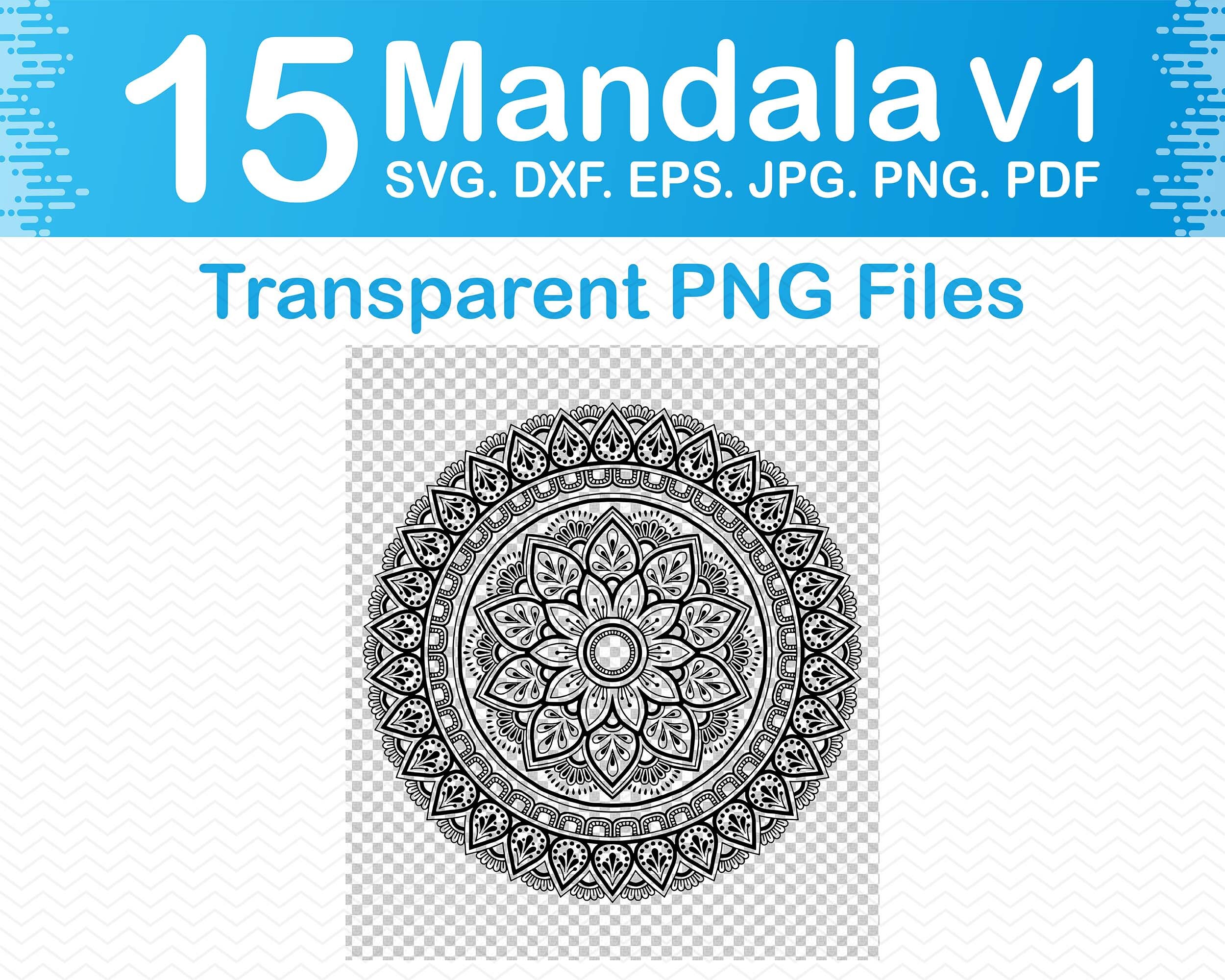 Mandala Svg Mandala Dxf Files Svg Files for Mandala Svg - Etsy