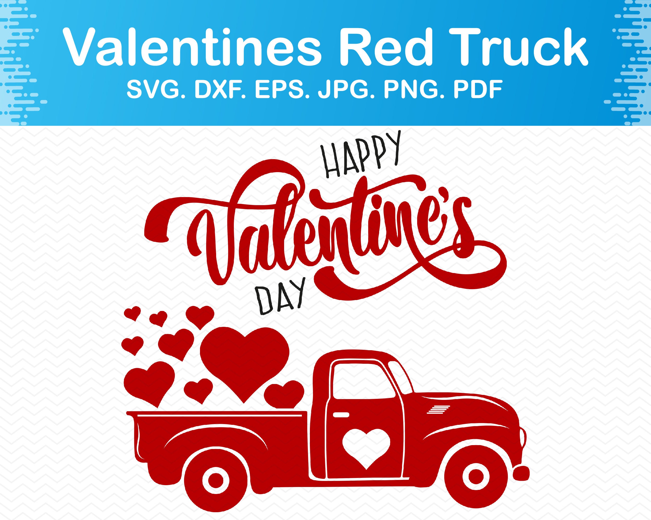 Plain Valentine Truck Svg Svg Valentines Day Svg Files for - Etsy