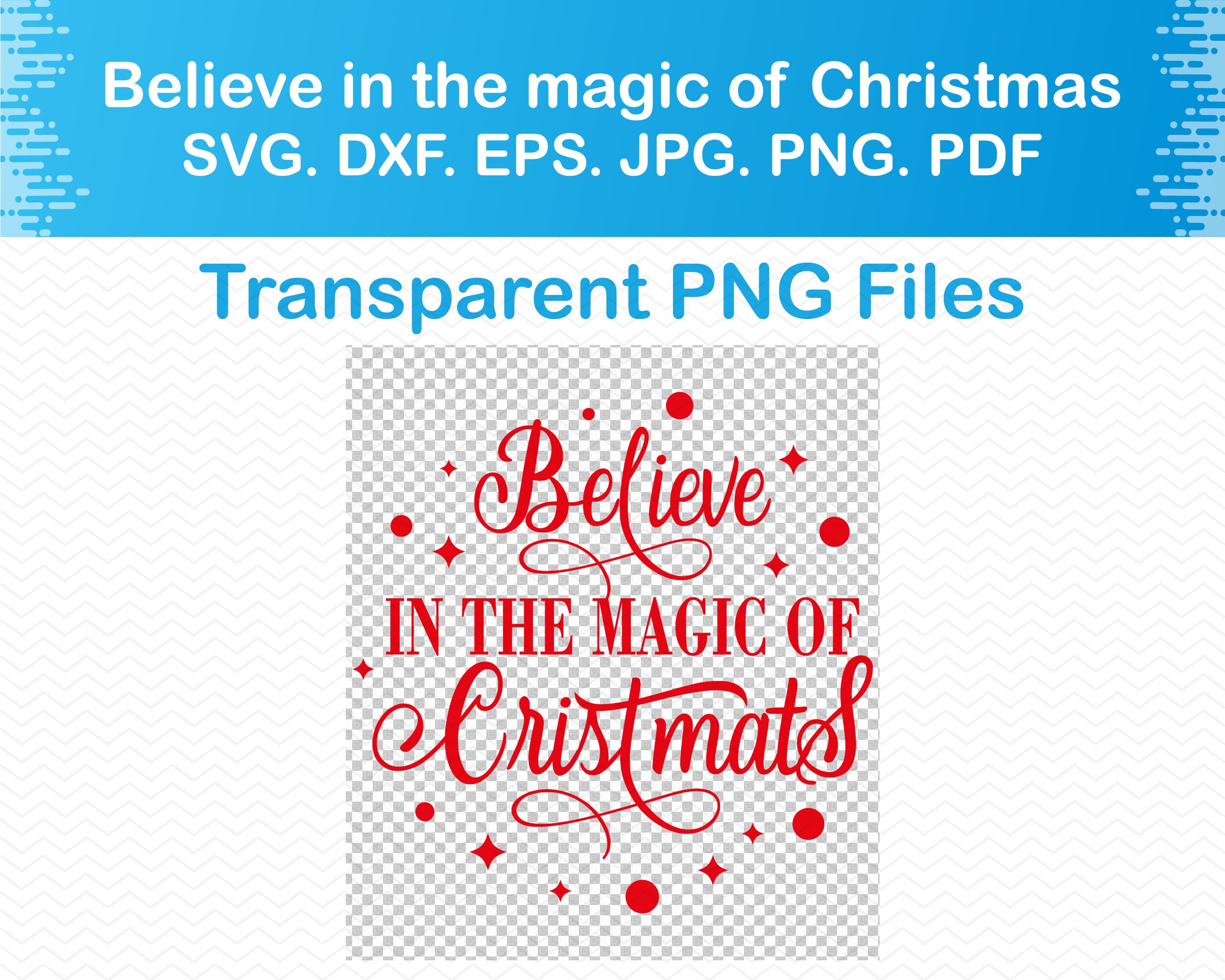 Believe in the Magic of Christmas Svg Merry Christmas Svg - Etsy