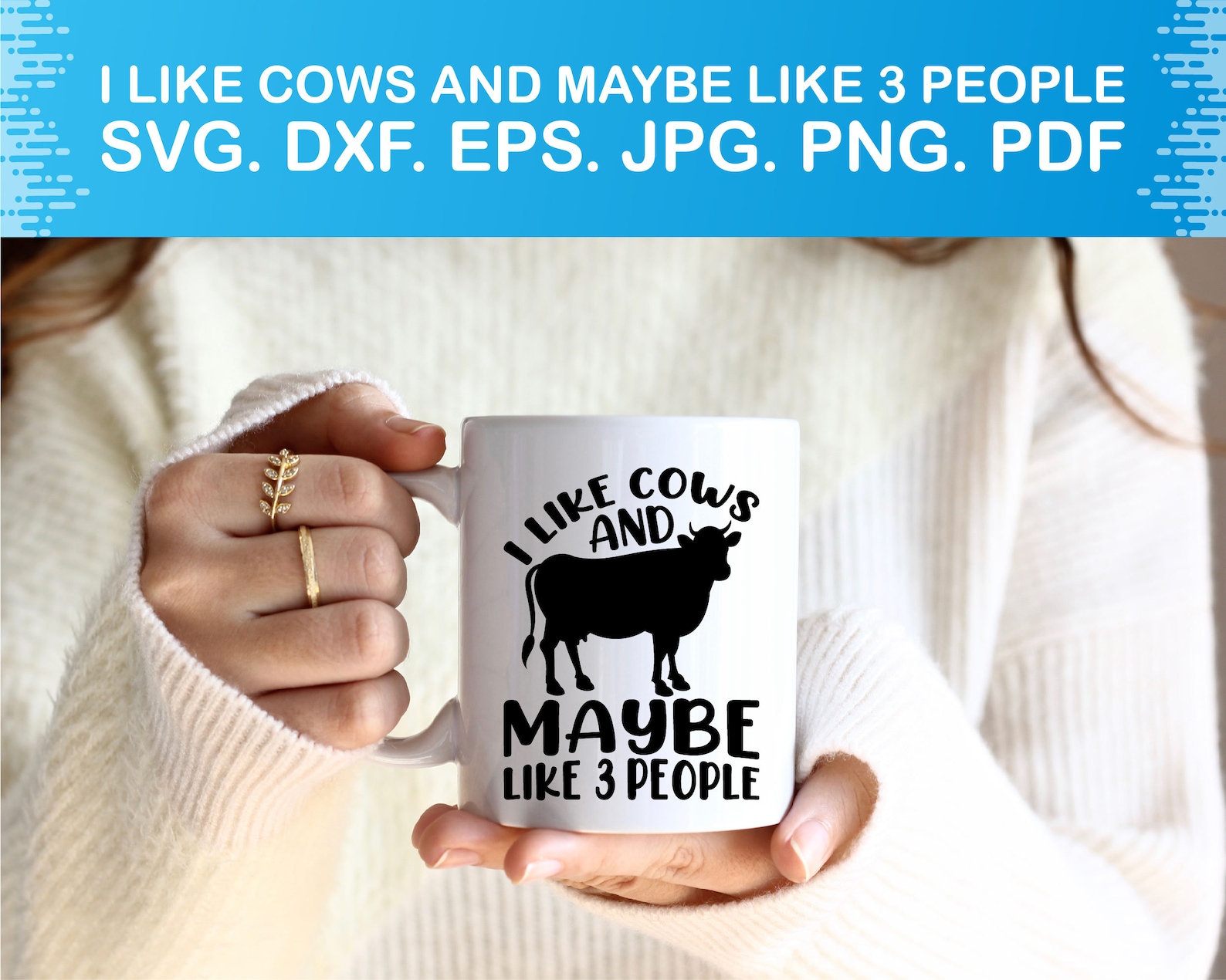 I Like Cows and Maybe Like 3 People Svg Cow Svg Cow Png Cow - Etsy