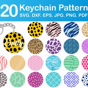 Keychain Svg Pattern Svg Designs, Keychains Svg Files for Cricut, Key ...
