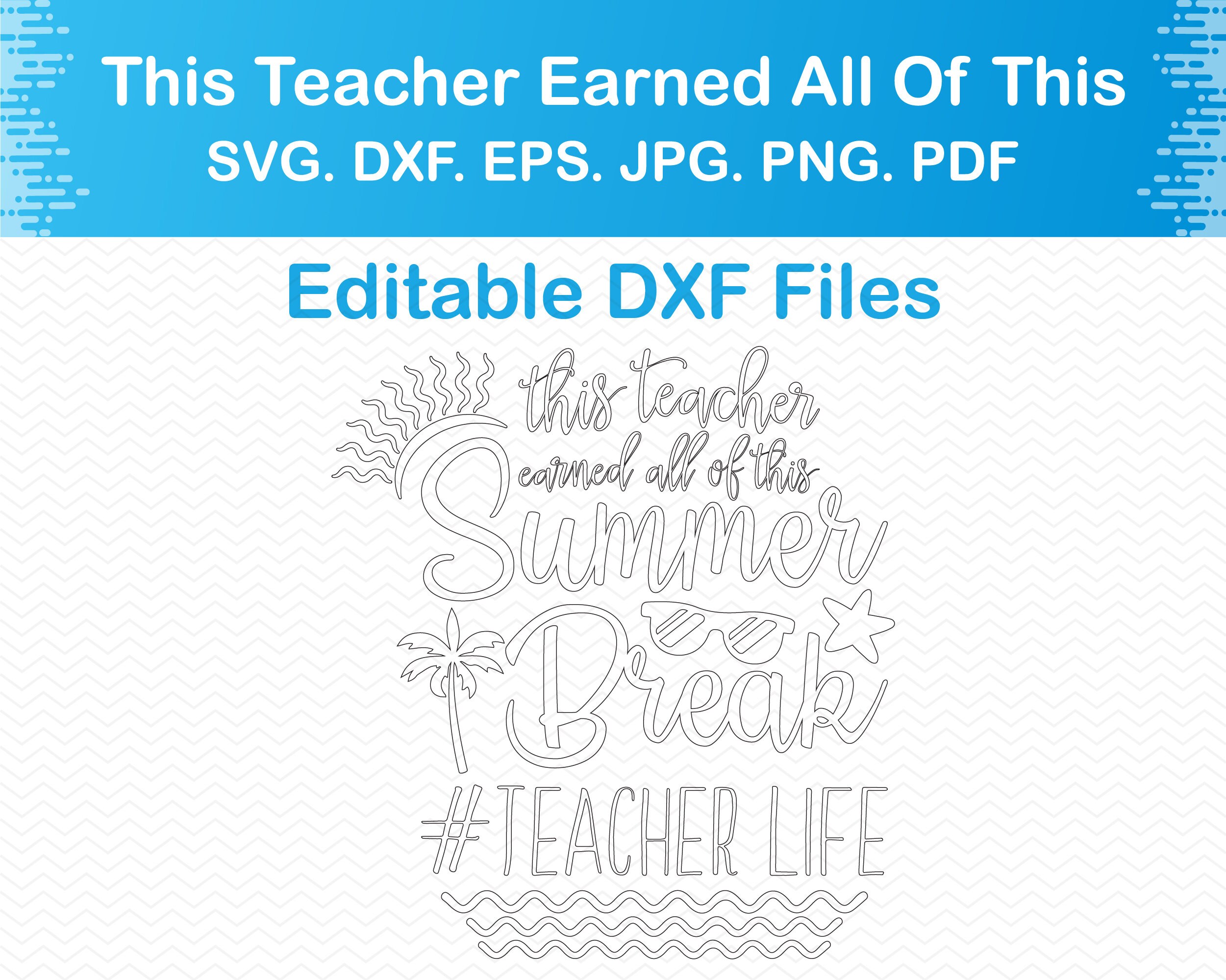 This Teacher Earned All of This Summer Break Svg Teacher Svg - Etsy