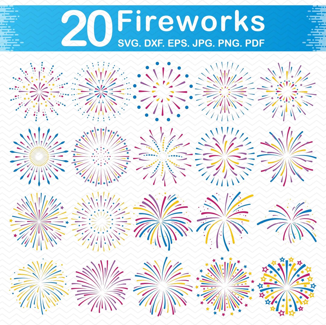 Fireworks Svg, Svg Designs Fireworks, Firework Svg Files for Cricut ...