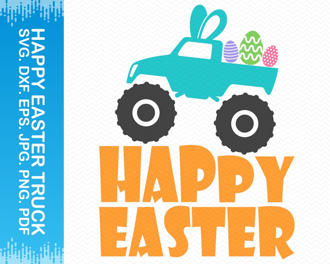 Happy Easter Truck Svg, Easter Svg Truck Clipart, Truck Png Easter Png ...