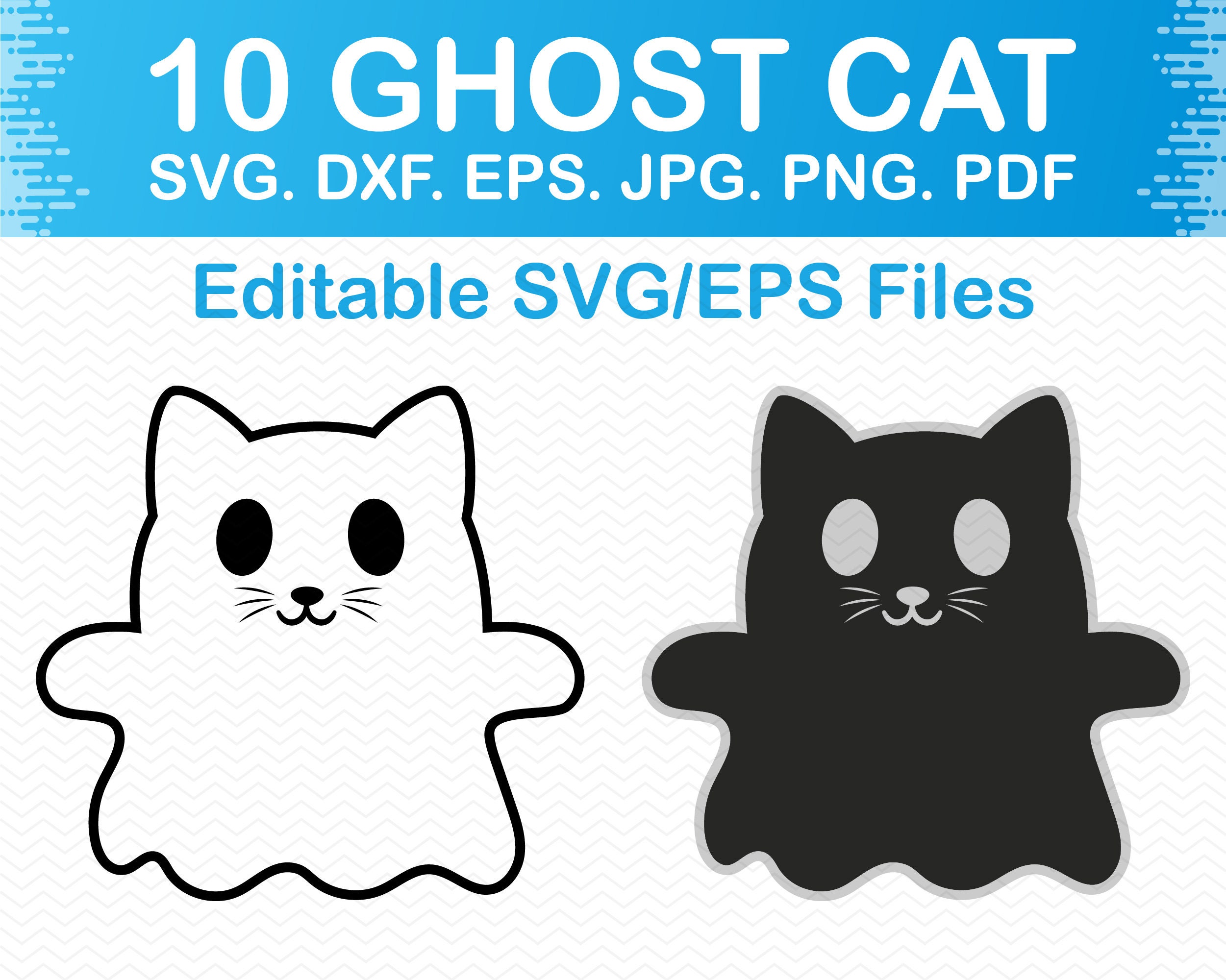 Ghost Cat Svg Halloween Svg Ghost Svg Boo Svg Halloween Cat - Etsy