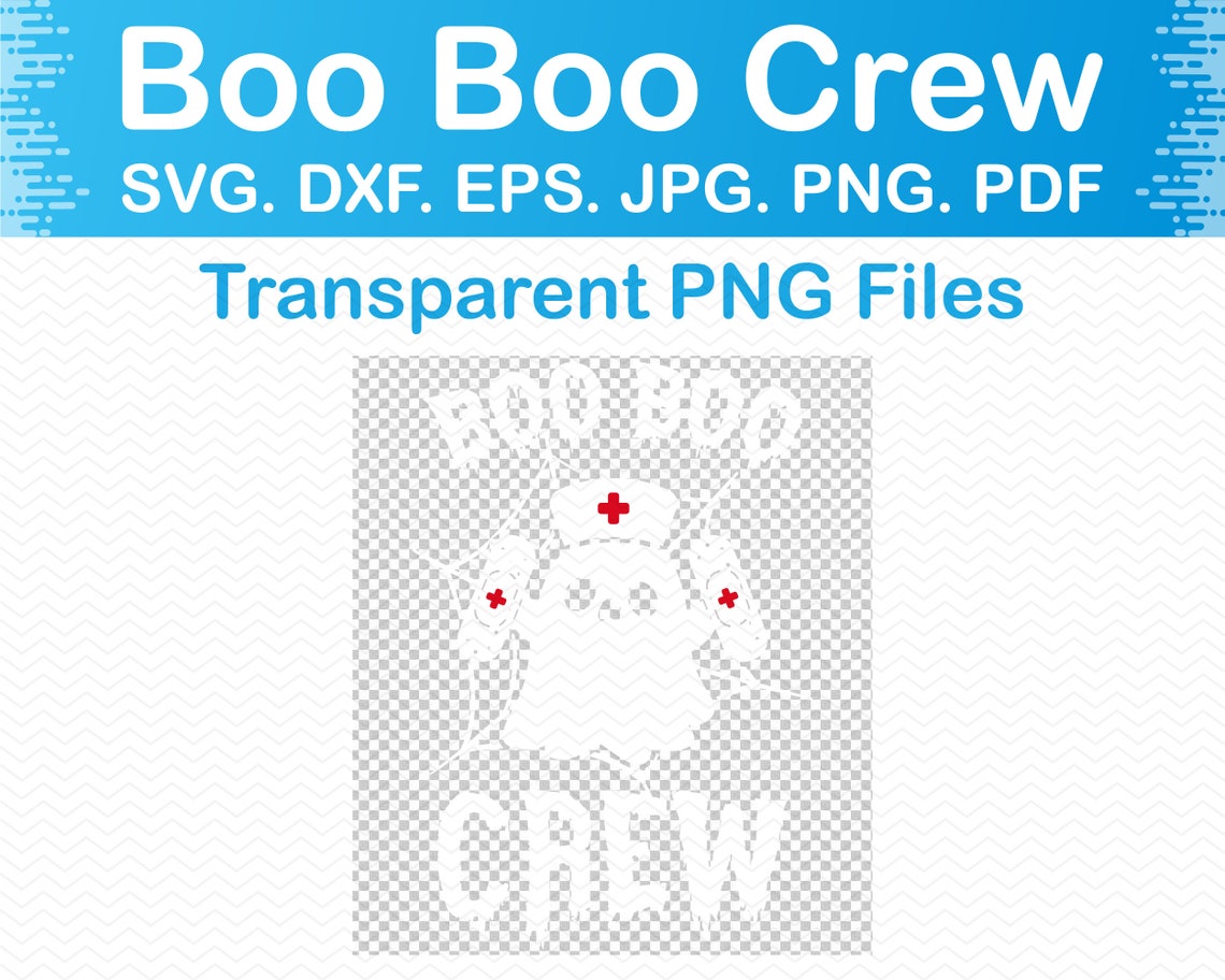 Boo Boo Crew Svg Nurse Svg Ghost Svg Boo Svg Funny Halloween - Etsy