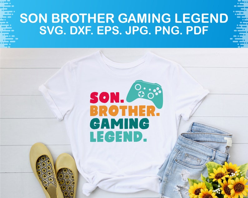 Son Brother Gaming Legend Svg Gamer Svg Gaming Svg Video | Etsy