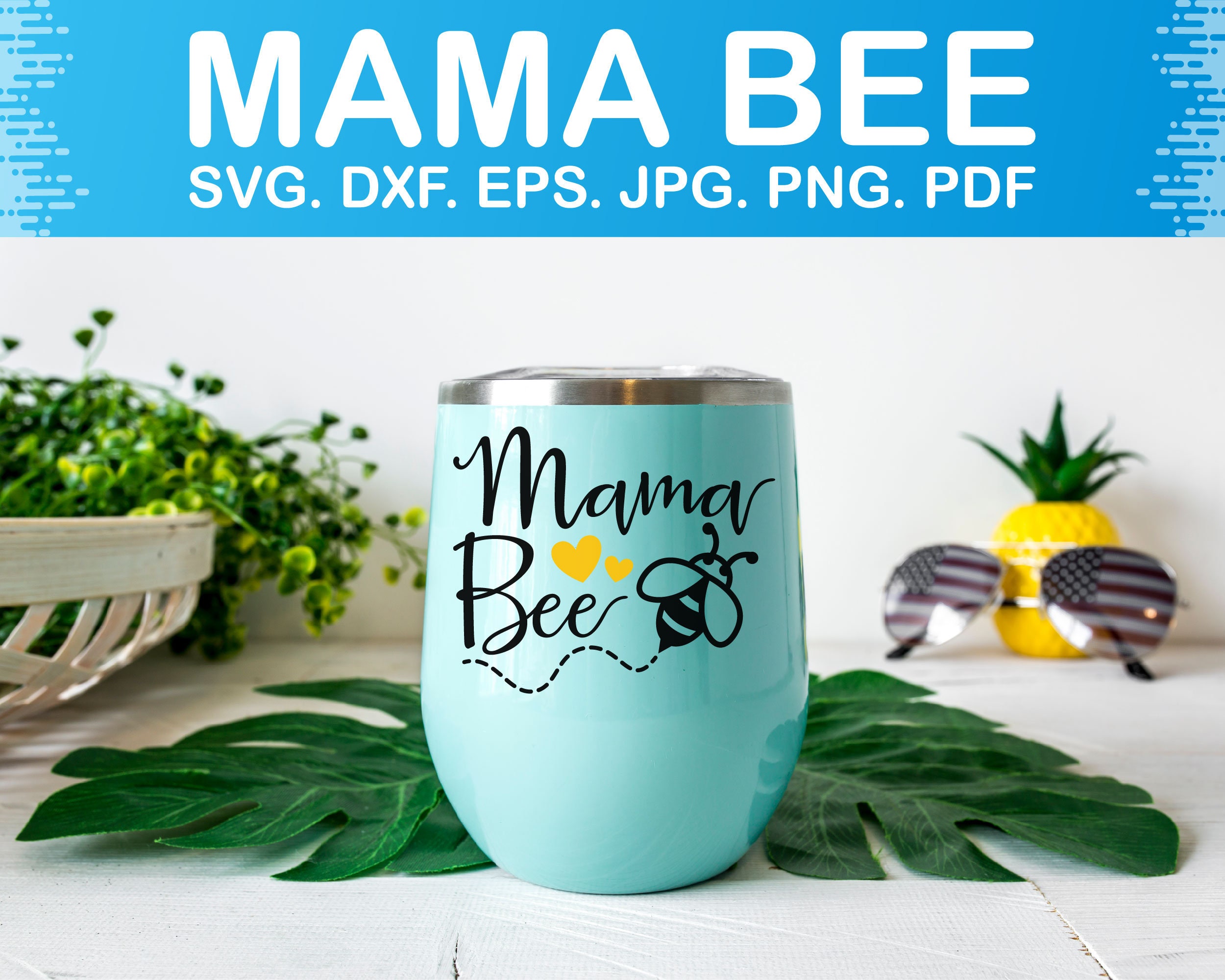 Mama Bee Svg Mama Svg Bee Svg Mom Svg Bee Clipart Bee Png | Etsy