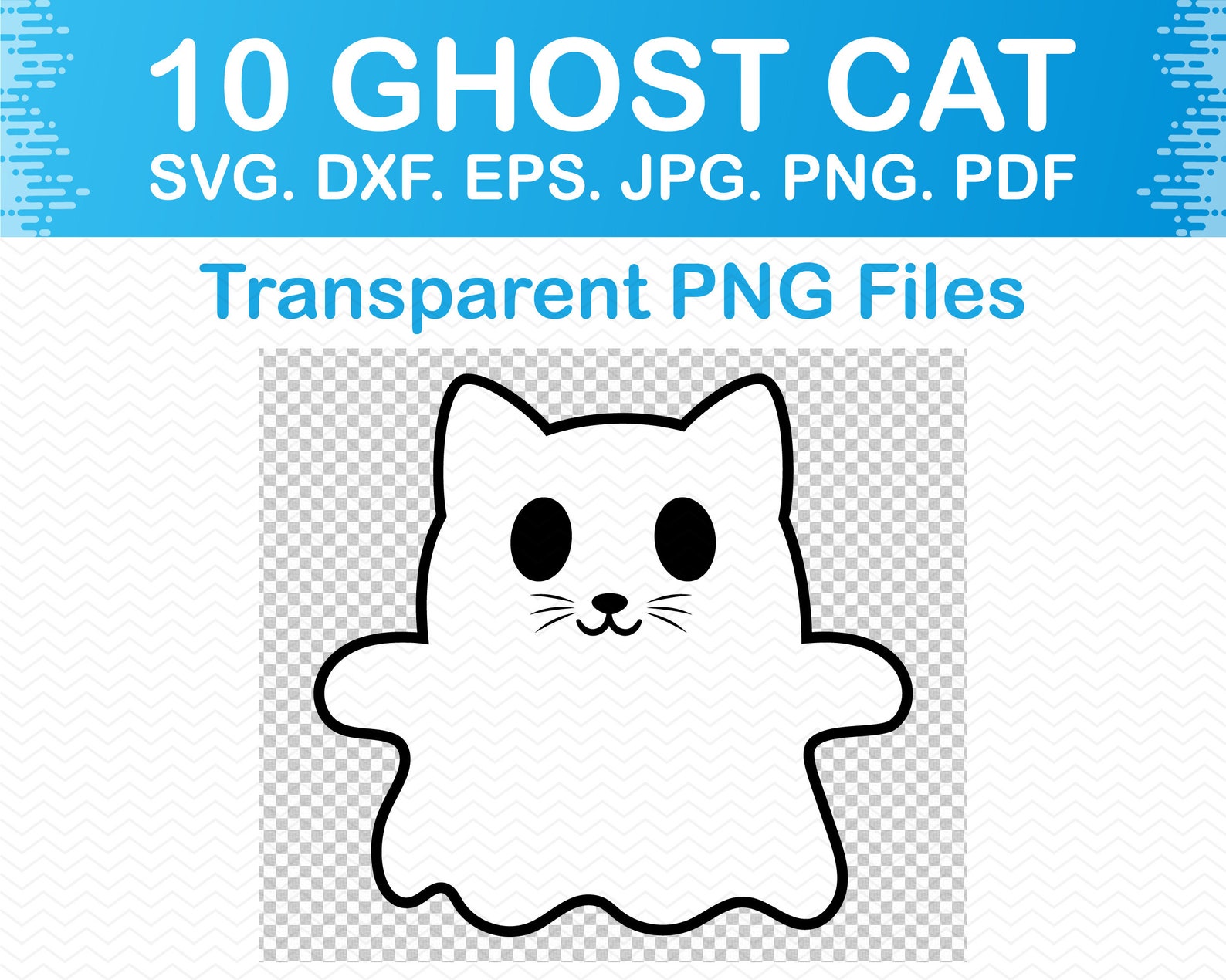 Ghost Cat Svg Halloween Svg Ghost Svg Boo Svg Halloween Cat - Etsy