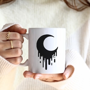 Dripping Crescent Svg, Moon Svg Moon Png Drip Svg, SVG Files for Cricut ...