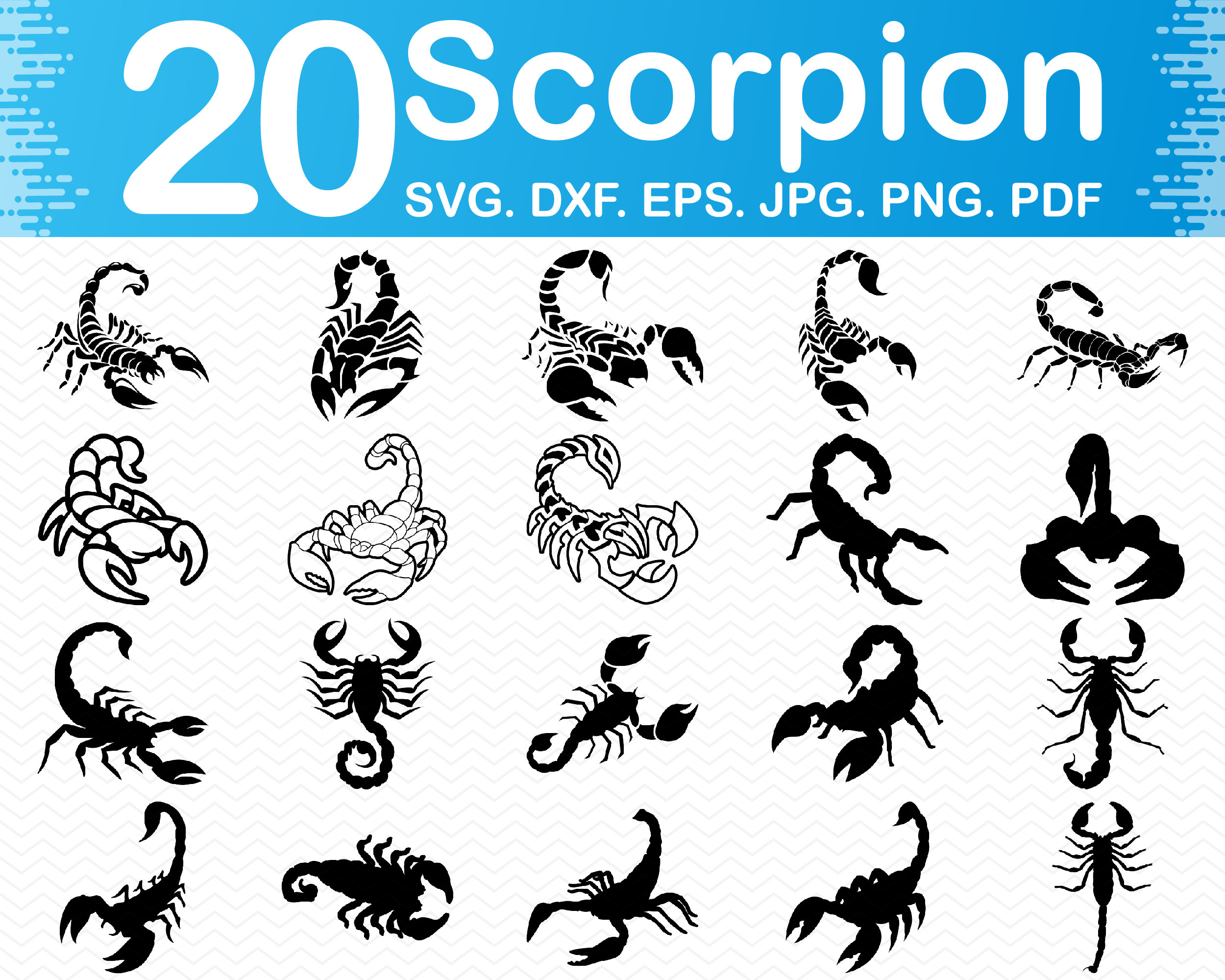Scorpion Svg SVG Files for Cricut SVG Silhouette Svg DXF - Etsy Hong Kong