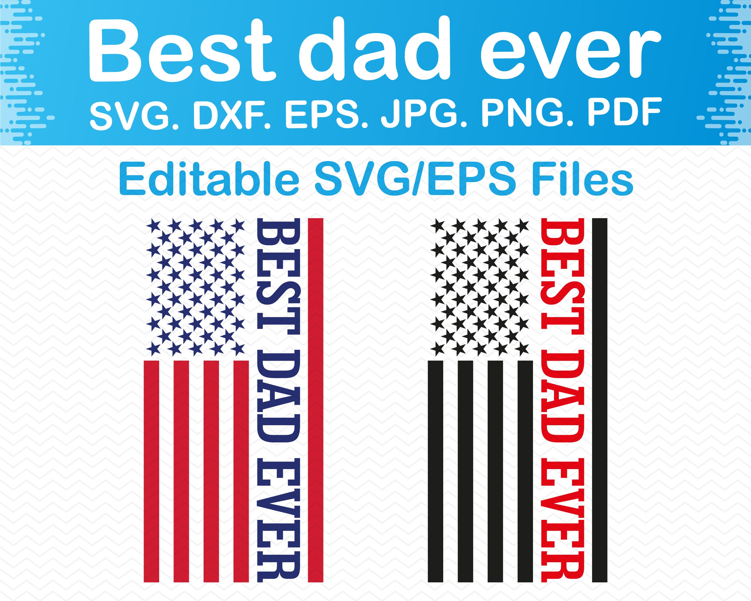 Fathers Day Svg American Flag Svg Dad Svg USA Flag Svg | Etsy