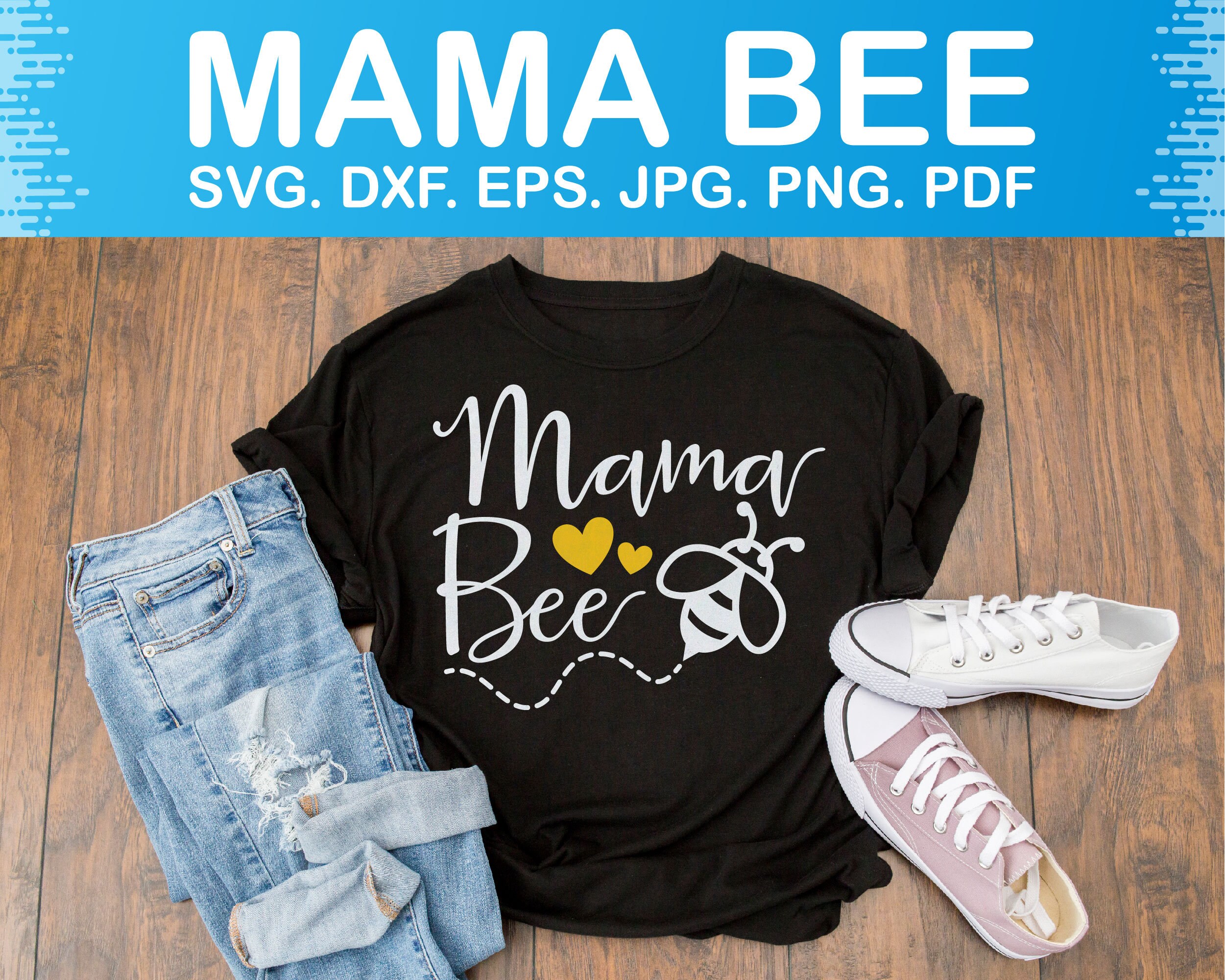 Mama Bee Svg Mama Svg Bee Svg Mom Svg Bee Clipart Bee Png | Etsy