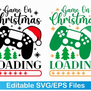 Game on Christmas Loading Svg, Christmas Svg Gaming Svg, Video Game Svg ...
