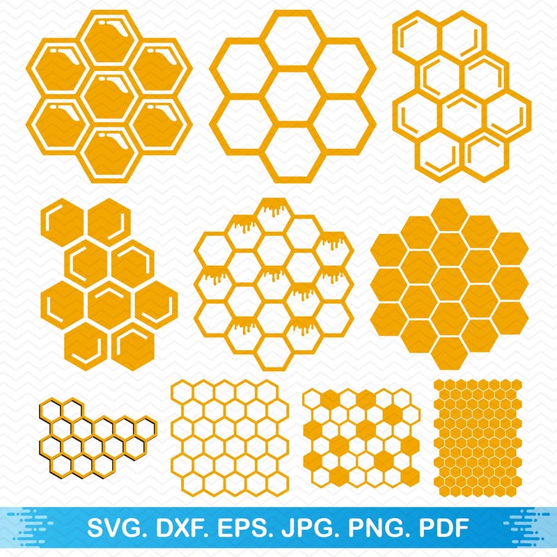 Honeycomb Svg - Etsy