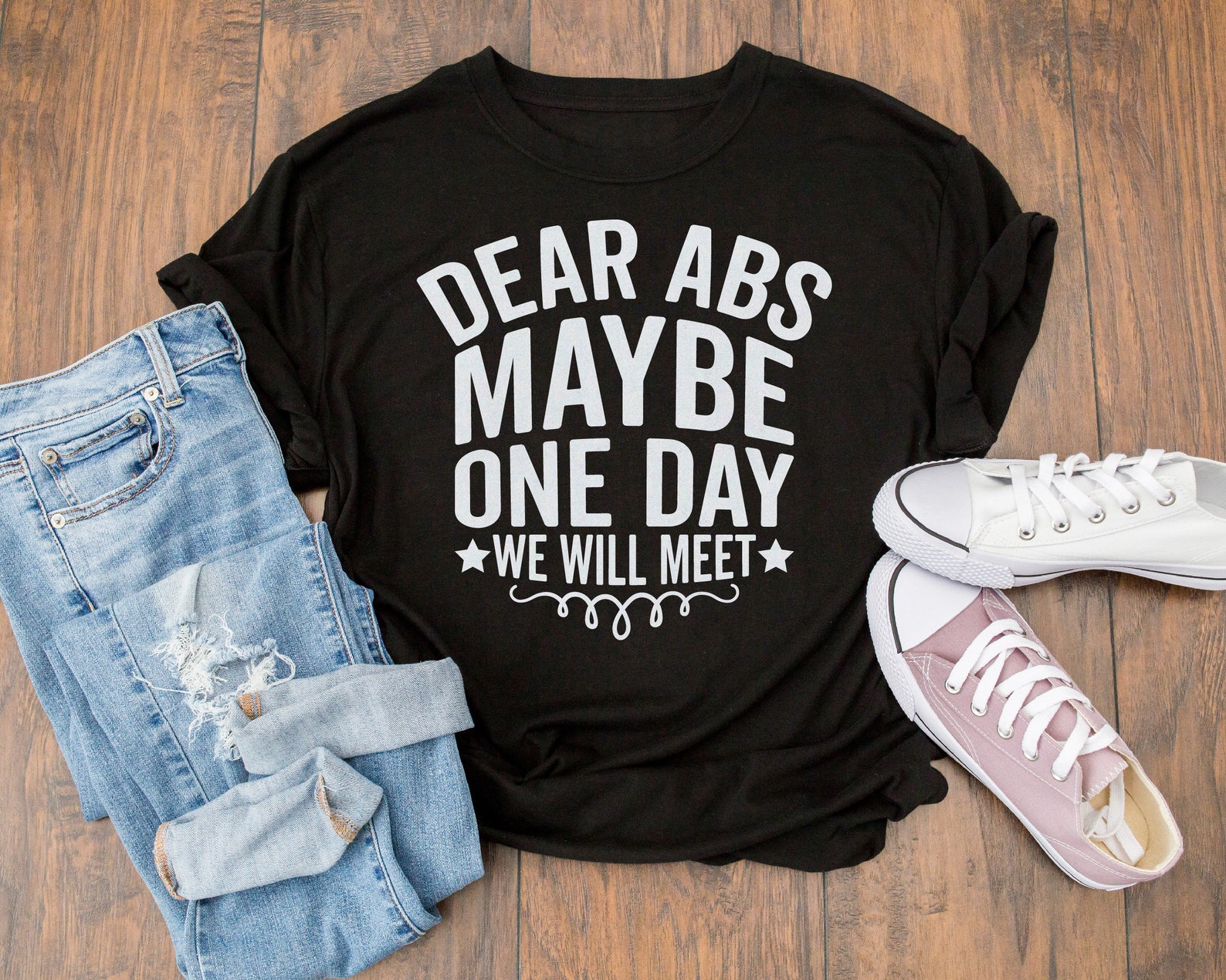 Dear Abs Maybe One Day We Will Meet Svg Workout Svg Fitness - Etsy