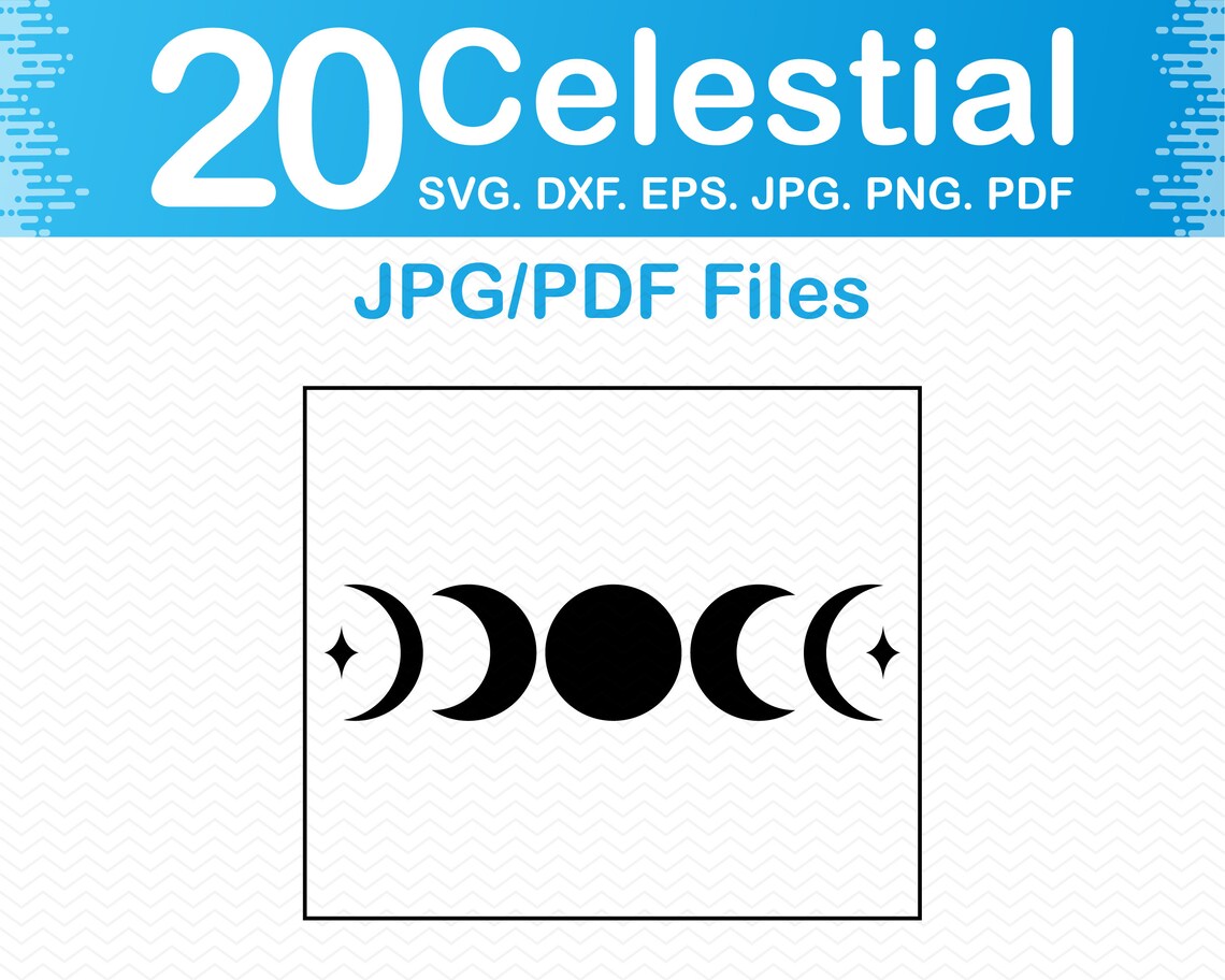 Celestial Svg Moon Phase Svg Boho Svg Witchy Svg Moon | Etsy