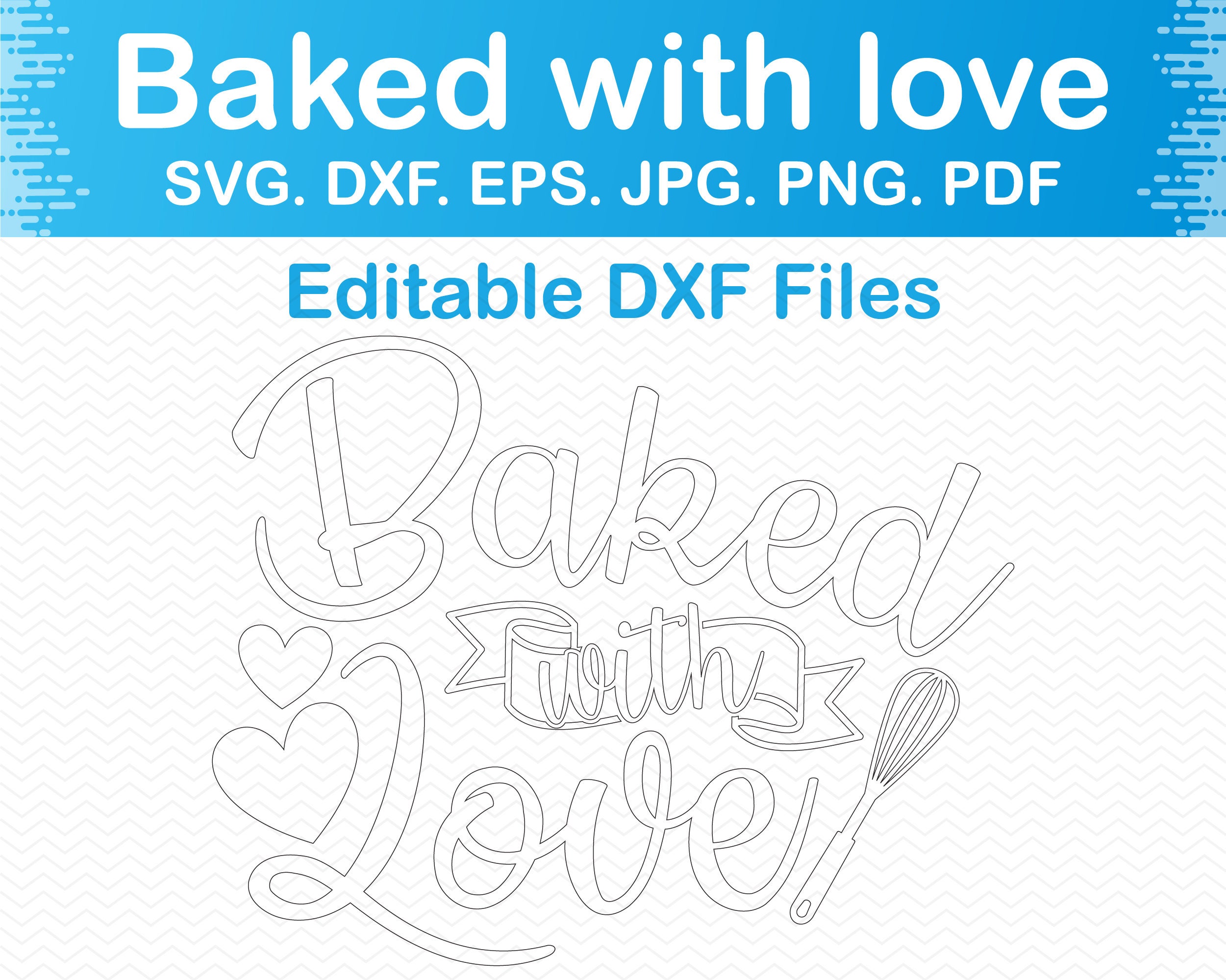 Baked With Love Svg Baking Svg Kitchen Svg Cooking Svg Pot - Etsy Australia