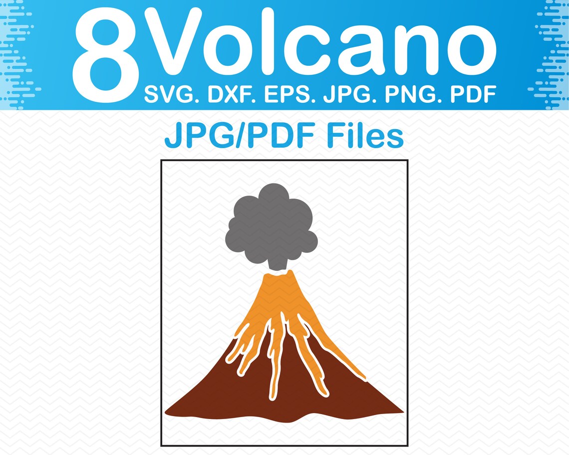 Volcano Svg Volcano Clipart Lava Svg Files for Cricut SVG | Etsy