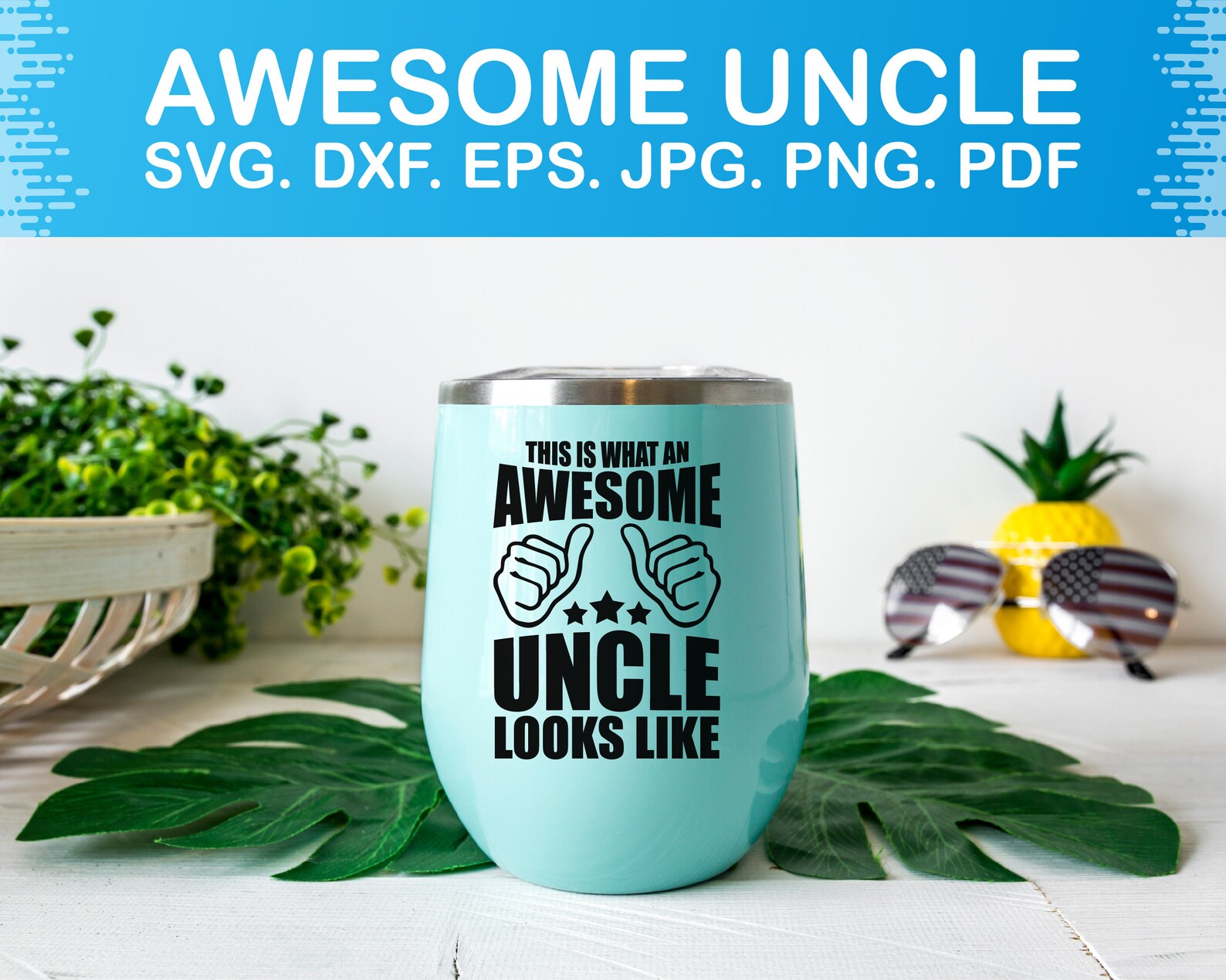 This is What an Awesome Uncle Looks Like Svg Uncle Svg Best | Etsy
