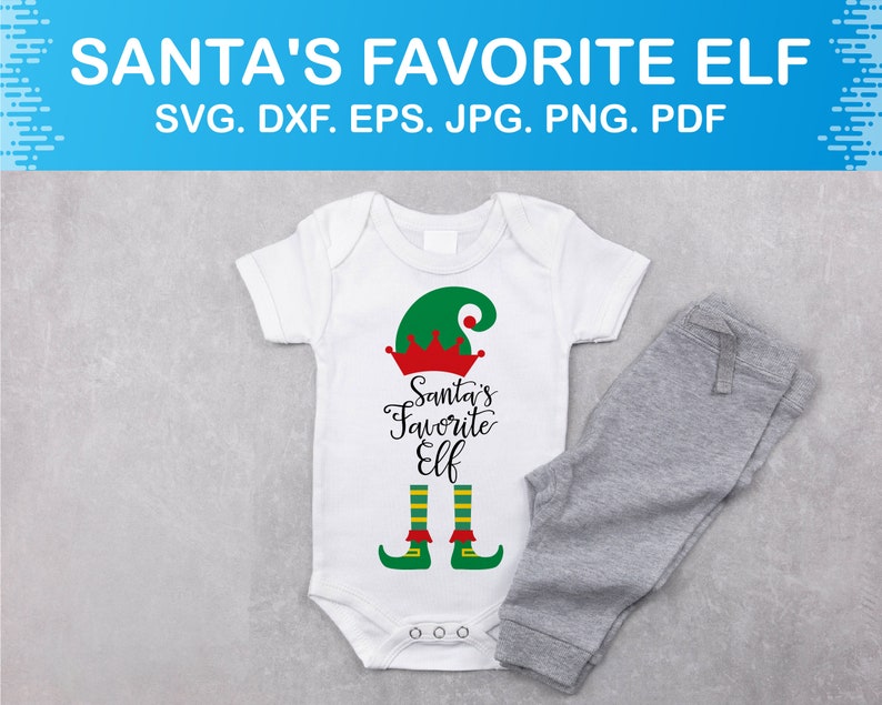 Santa's Favorite Elf Svg Funny Christmas Svg Christmas - Etsy
