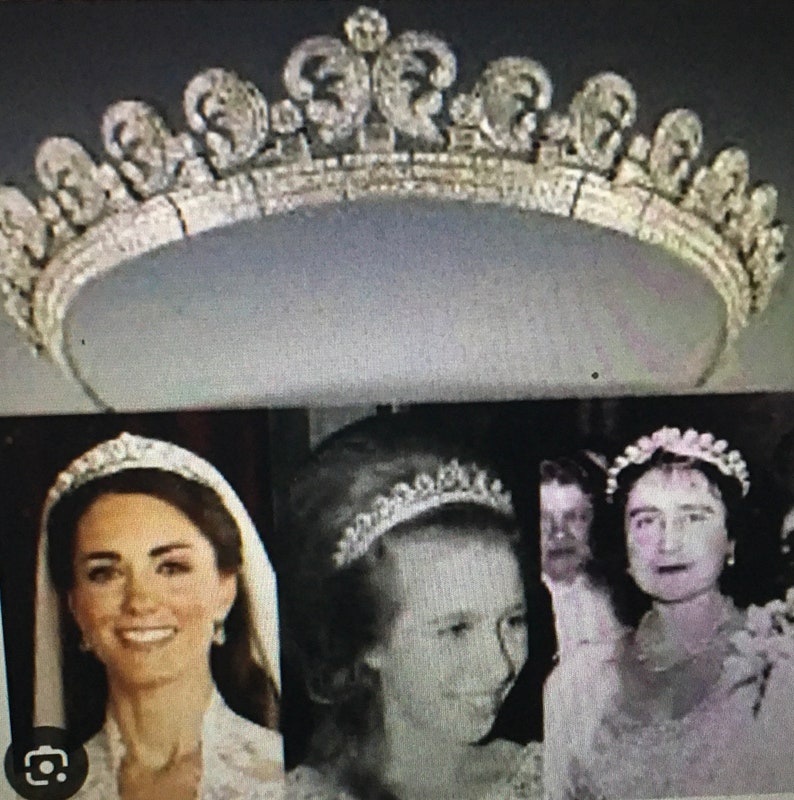 Regency Revival Tiara, Originally the 'halo' Was by Cartier. This is an ...