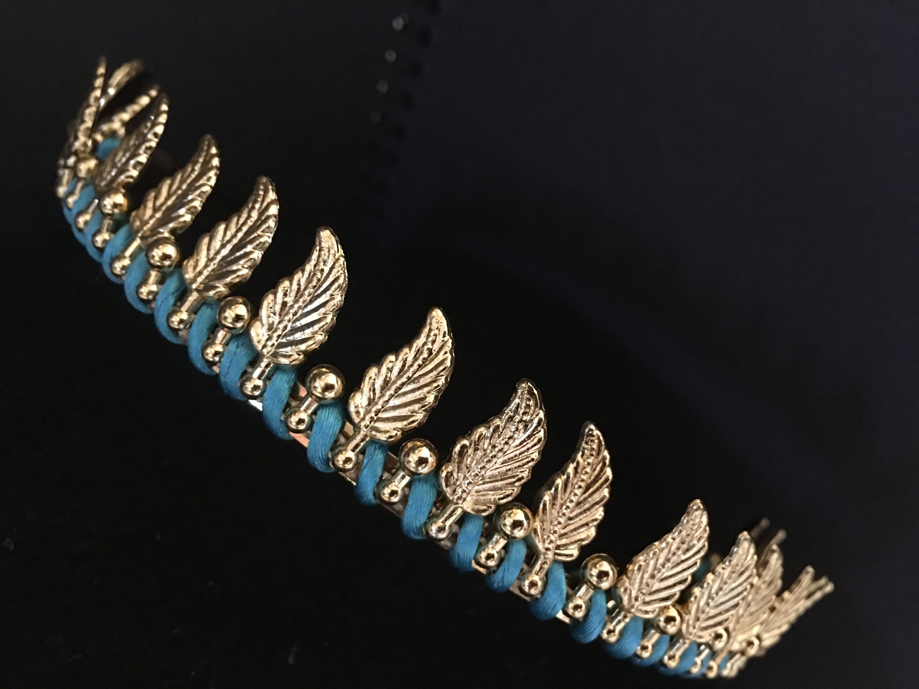 Regency Revival Gold Tone Laurel Leaf Lightweight Tiara/headband With ...