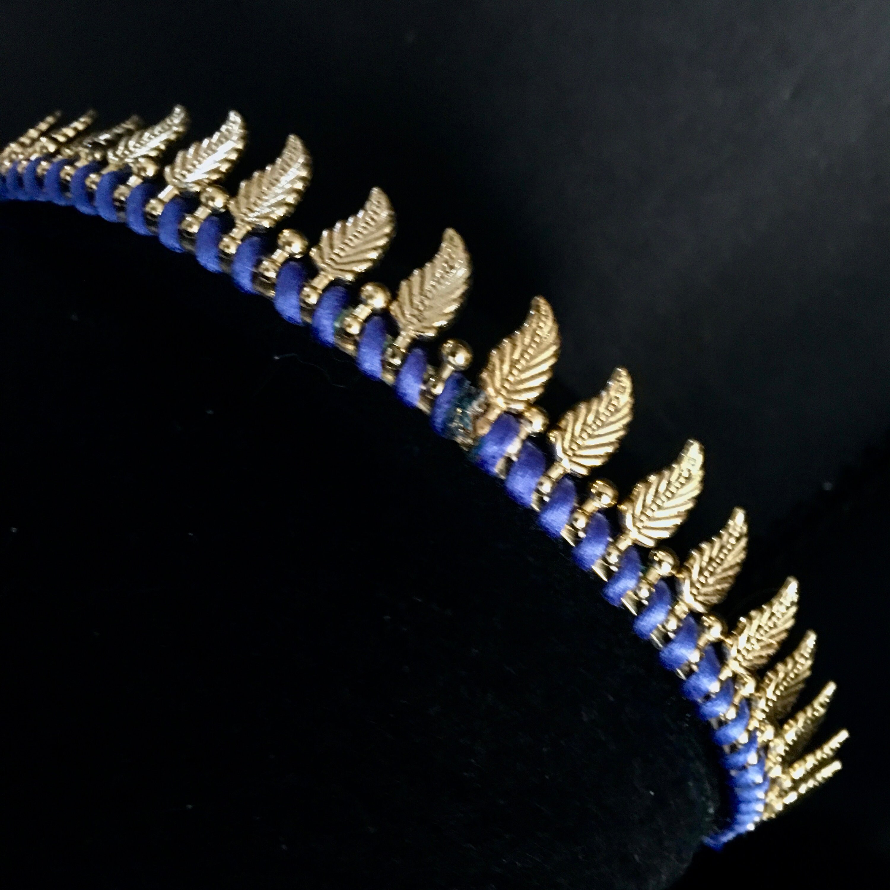 Regency Revival Gold Tone Laurel Leaf Lightweight Tiara/headband With ...