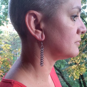 Chainmaille Earrings, Persian Chainmail Earrings, Full Persian Chain ...