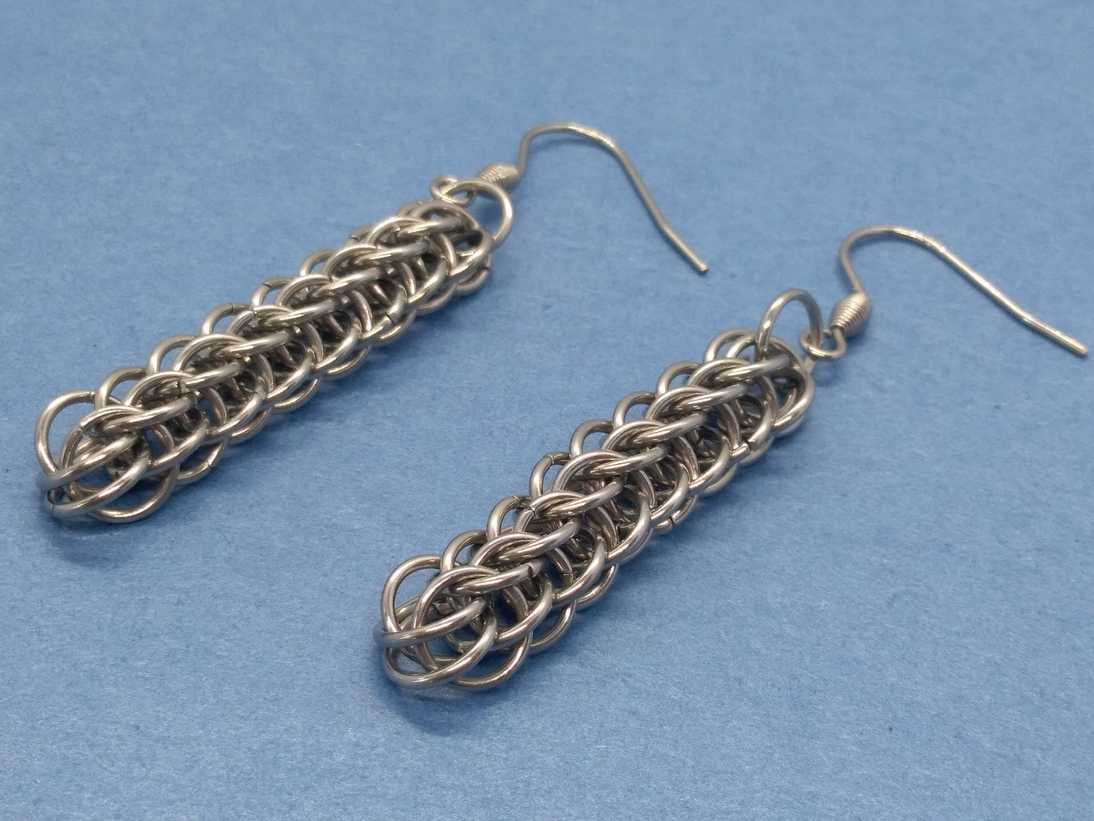 Chainmaille Earrings Persian Chainmail Earrings Full Persian - Etsy