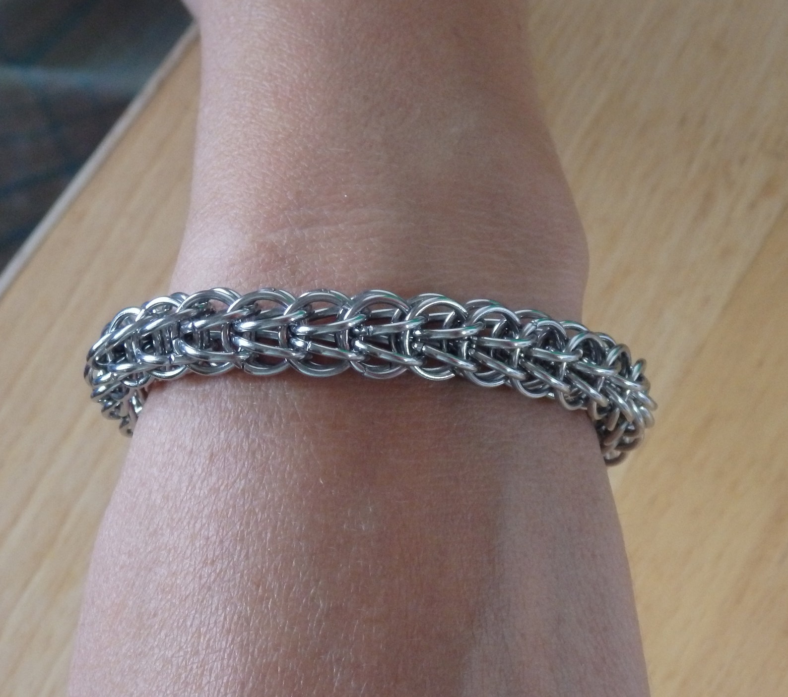 Chainmaille Bracelet, Full Persian Chainmail, Chain Maille, Stainless ...