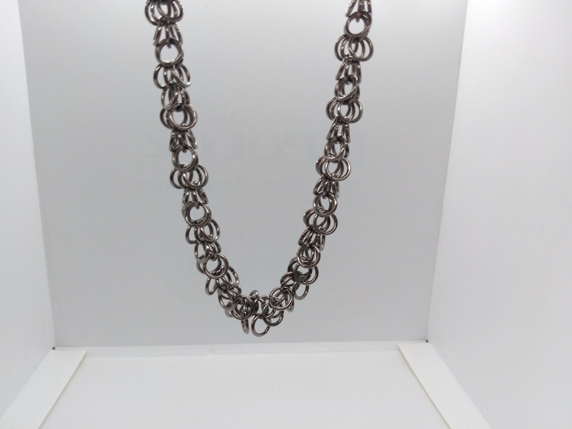 Shaggy Loops Chainmaille Choker Necklace - Etsy