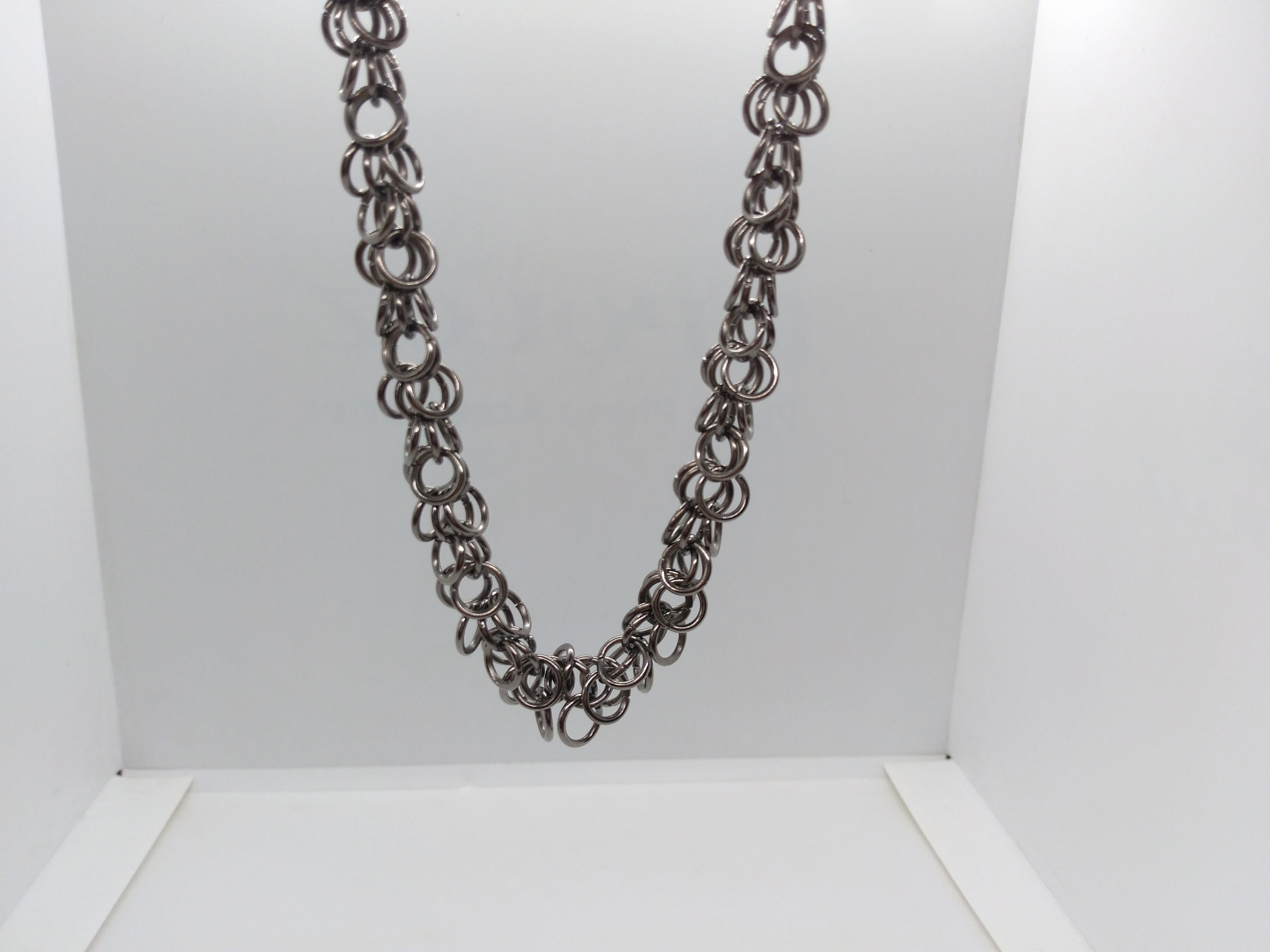 Shaggy Loops Chainmaille Choker Necklace - Etsy