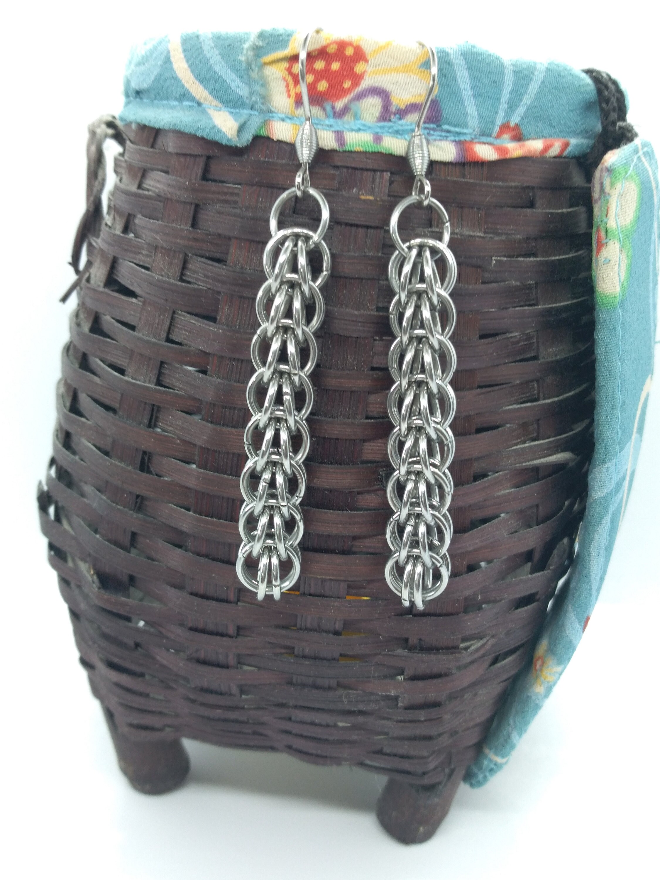 Chainmaille Earrings, Persian Chainmail Earrings, Full Persian Chain ...