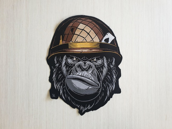 Large Military Monkey Patch Military Ape Back Patch Sew on | Etsy