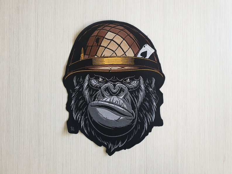 Large Military Monkey Patch Military Ape Back Patch Sew on | Etsy