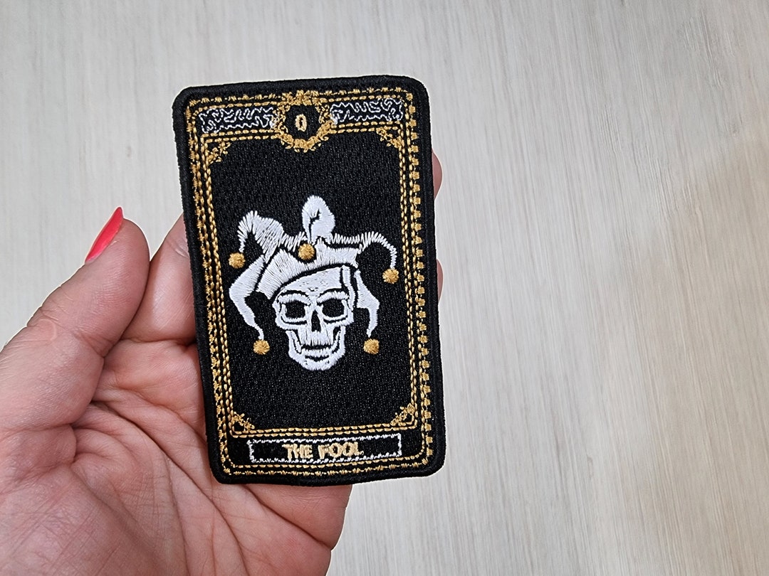 The Fool Tarot Card Patch, Wiccan Embroidered Applique - Etsy