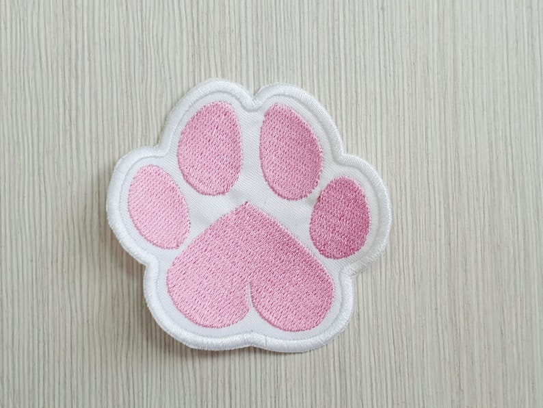 Dog Paw Patch, Heart Paws Patch, Dog Lover Patch, Embroidered Emblem ...