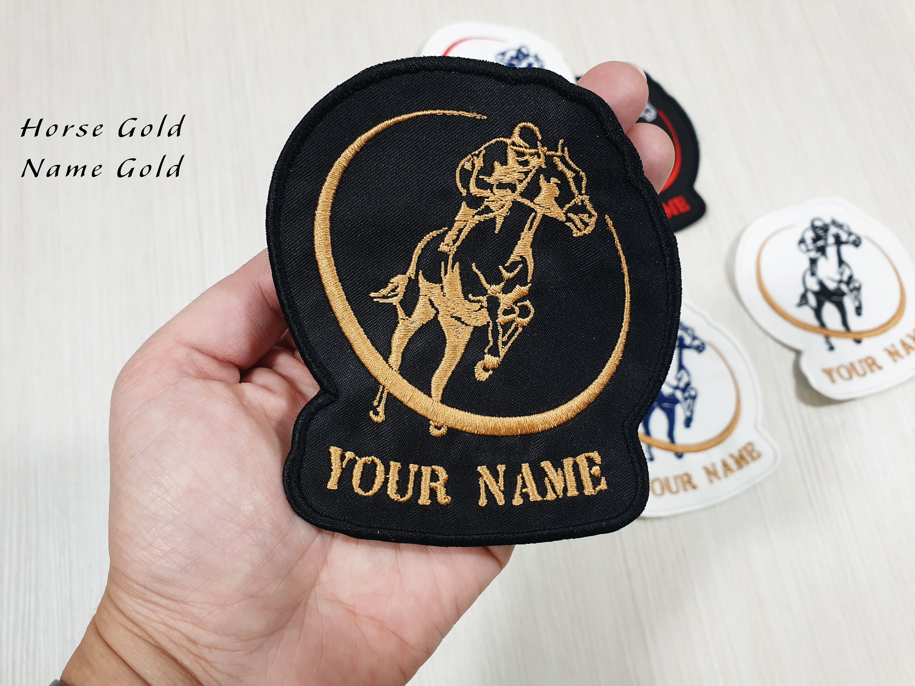 Custom Horse Rider Patch Rodeo Name Patch Jockey Patch | Etsy