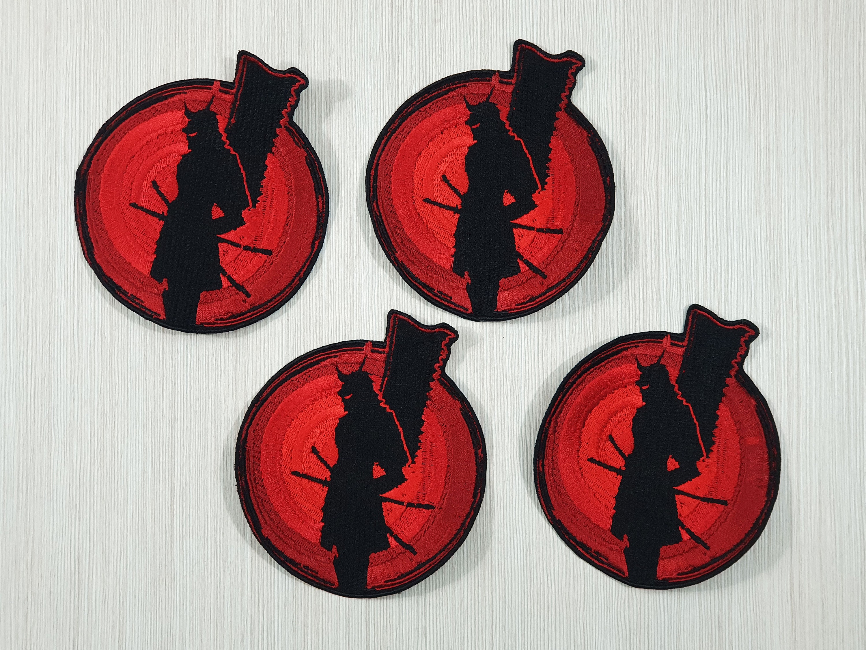 Small Samurai Moon Patch Ninja Back Patch Japanese Warrior | Etsy