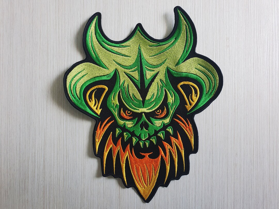 Alien Back Patch, UFO Back Patch, Halloween Fire Patch, Sew on Patch ...