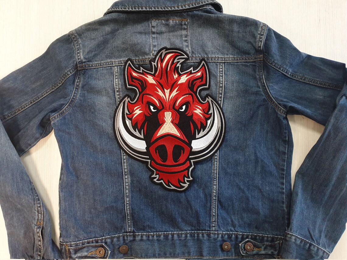 Large Hog Patch Boar Back Patch for Jackets Sew on Patch | Etsy