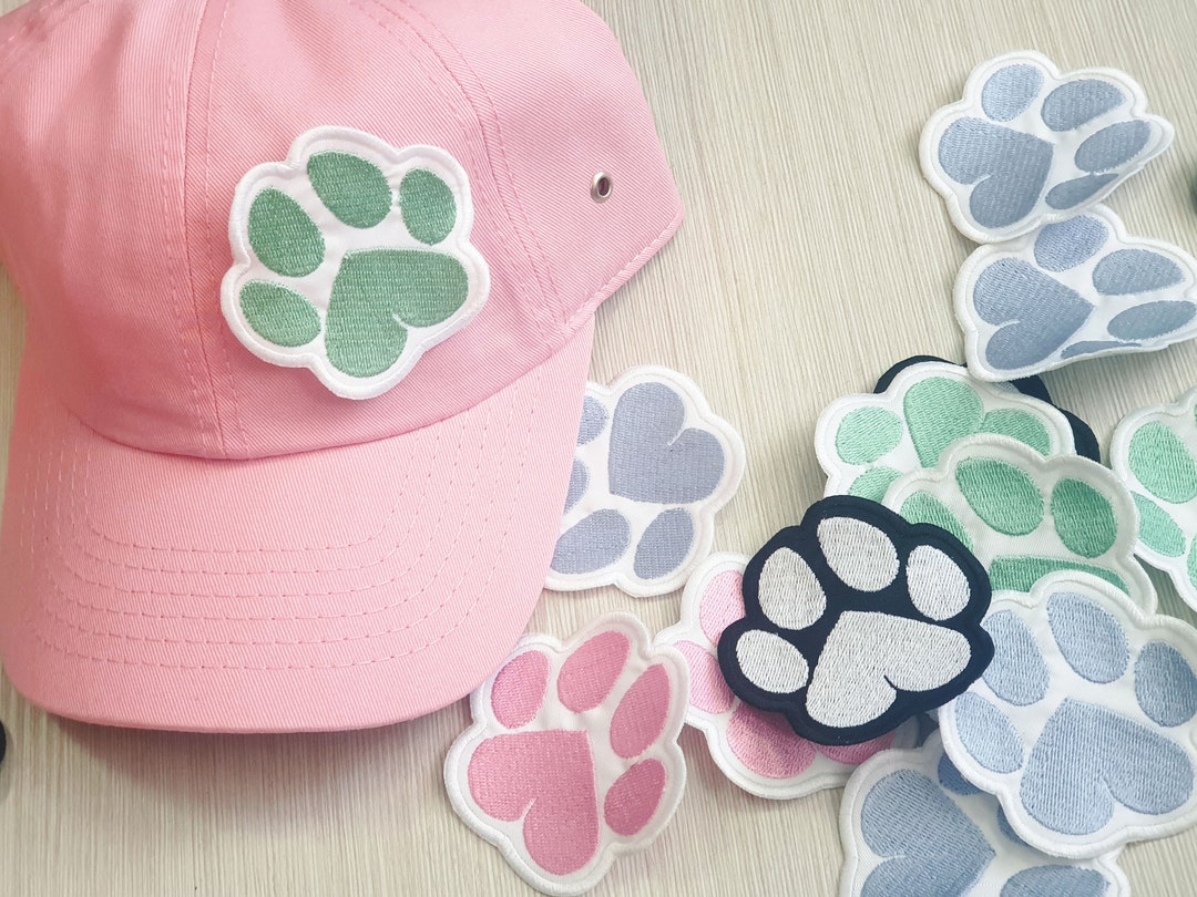 Dog Paw Patch, Heart Paws Patch, Dog Lover Patch, Embroidered Emblem ...