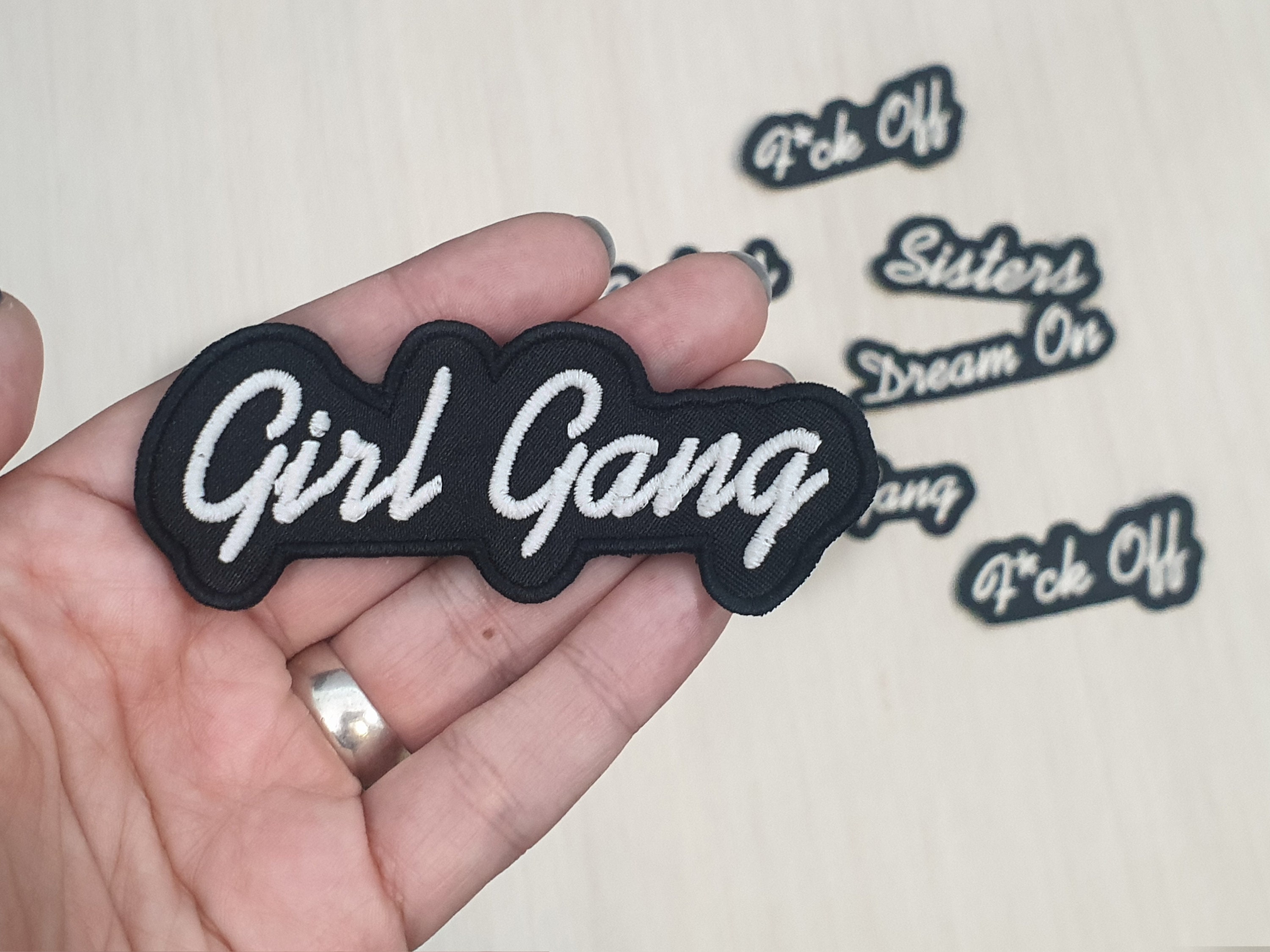 Girl Gang Glow in Dark Patch Word Patch Urban Text Patch - Etsy