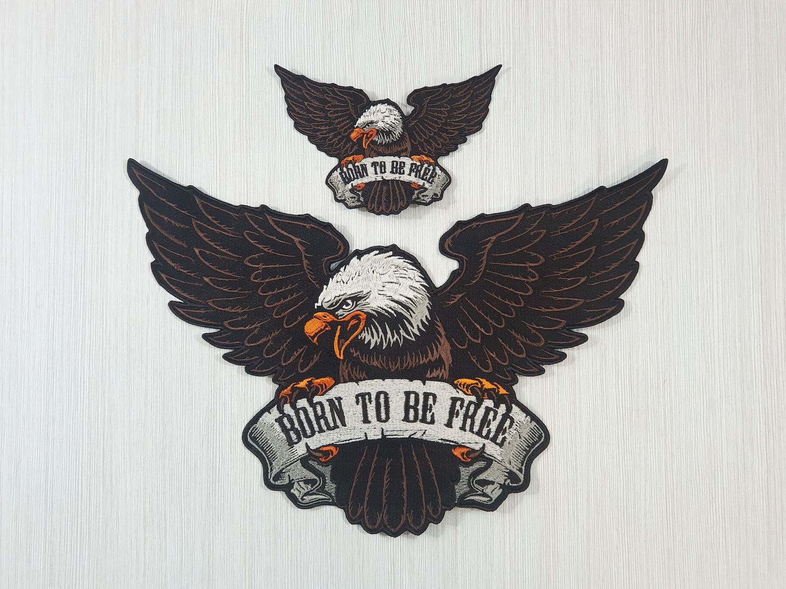 Large Eagle Patch Pilot Back Patch Biker Eagle Patch Sew on - Etsy