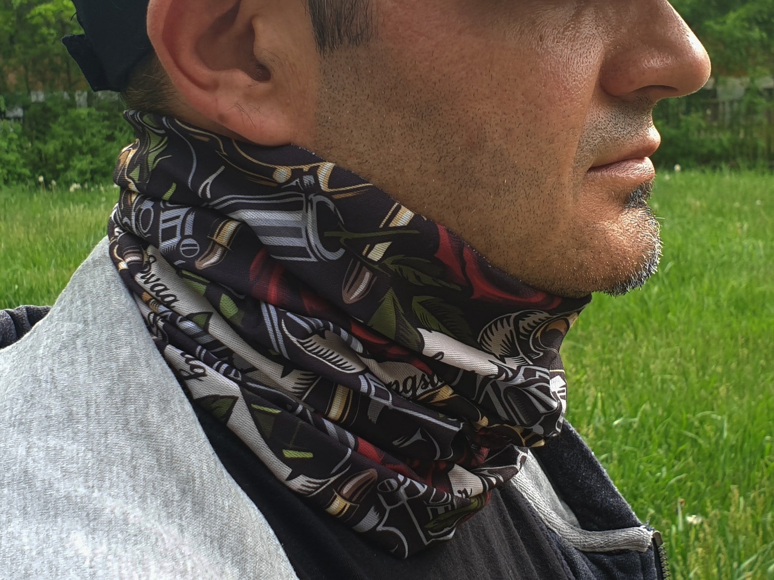 Guns and Roses Bandana Colorful Face Mask Hiking Bandana - Etsy